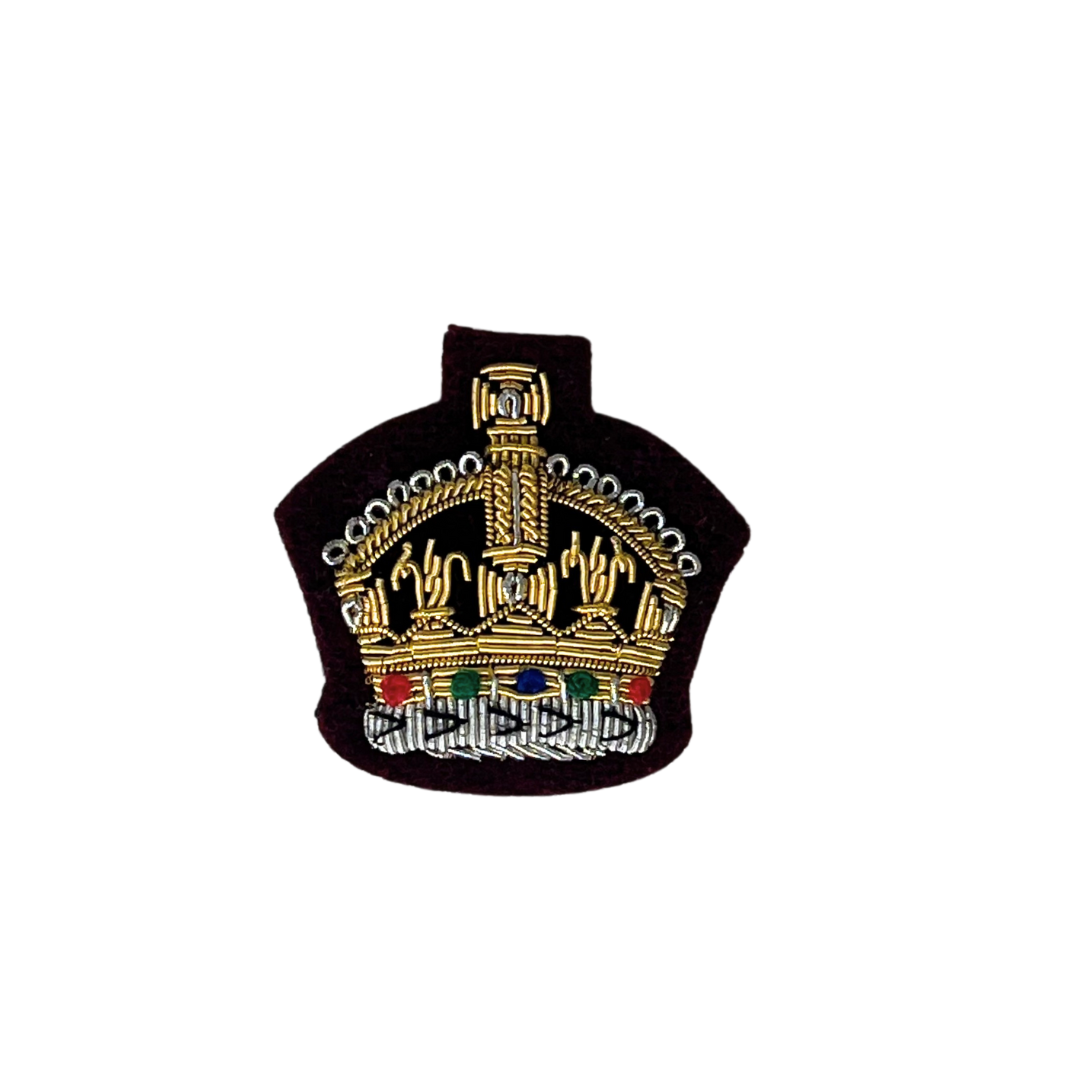 Mess Dress Crowns - WO2 - Black Ground - Tudor Crown – Scots shop online
